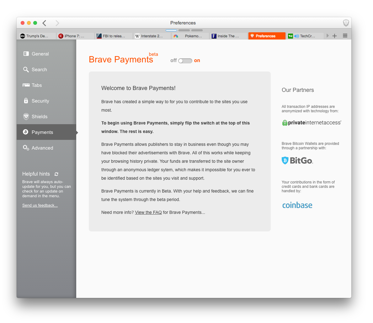 Introducing Brave Payments | Brave