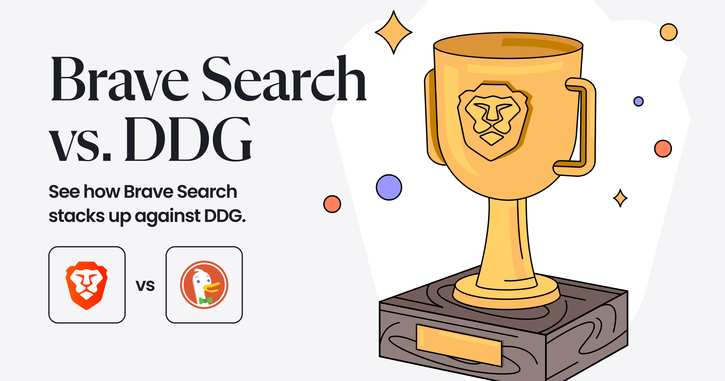 Buscador de Brave vs DuckDuckGo | Brave