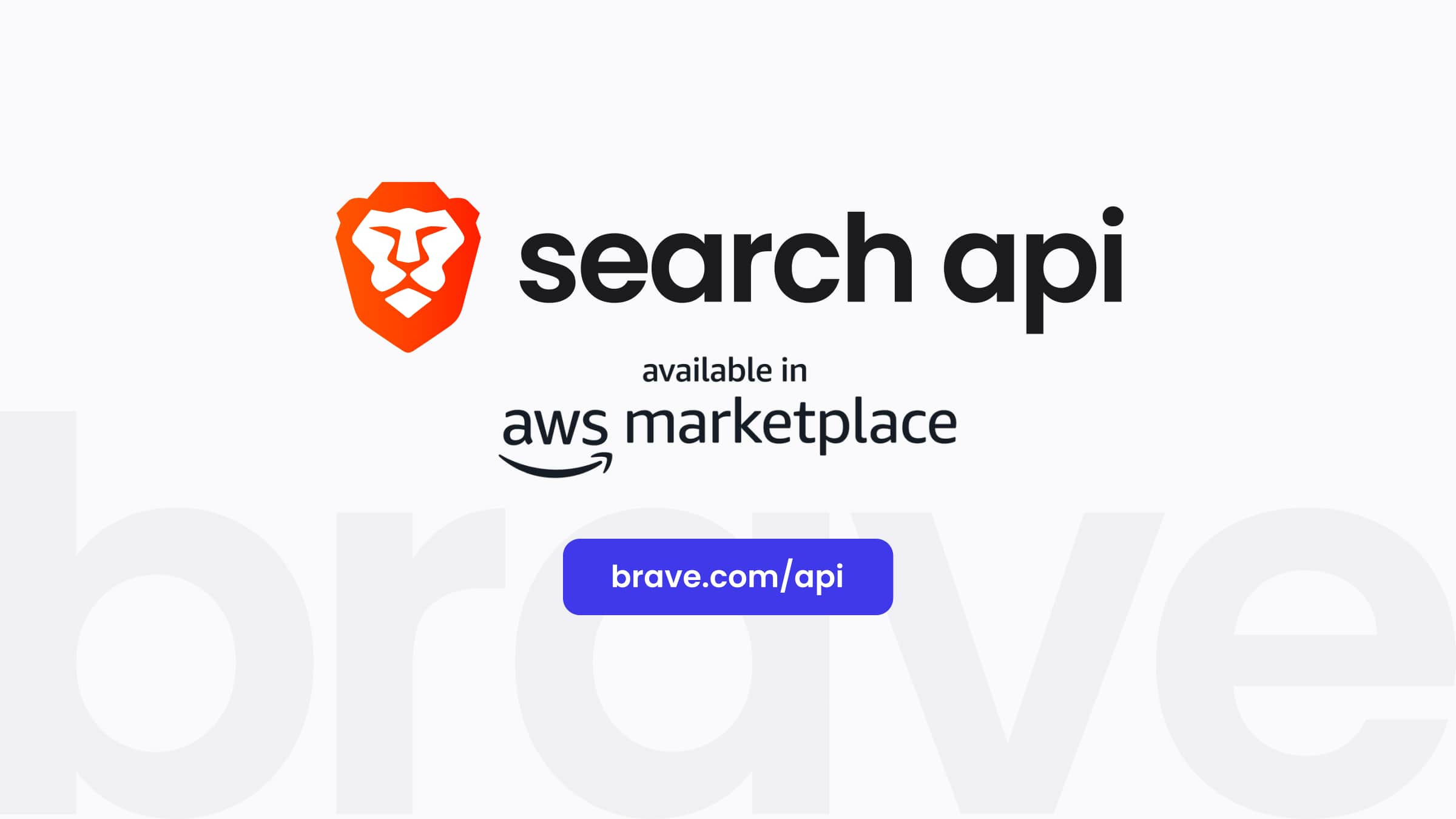 Brave SoftwareはAWS MarketplaceのAIエージェント&ツールカテゴリーで新たにBrave Search APIの提供を開始します | Brave