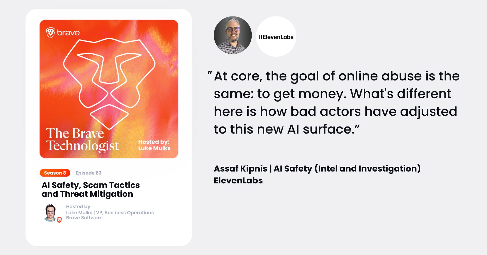 AI Safety, Scam Tactics and Threat Mitigation | Brave